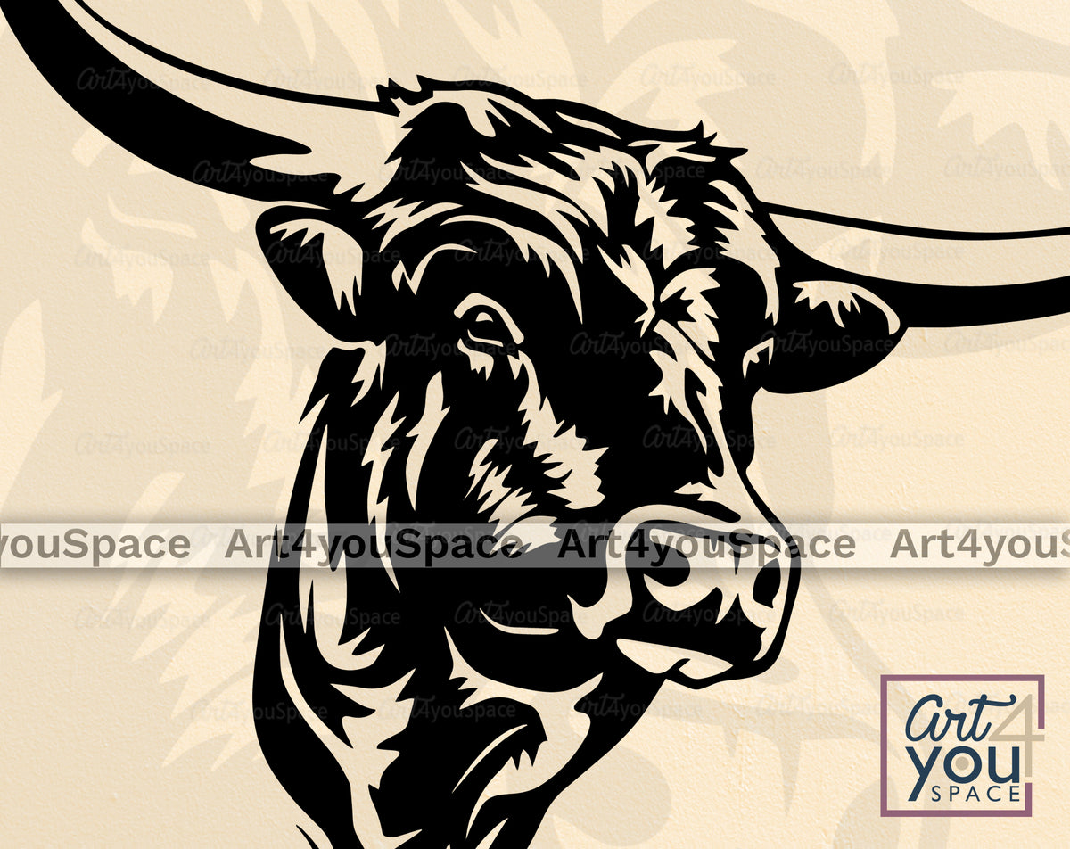 Buy Steer SVG, DXF, PNG – Art4youSpace