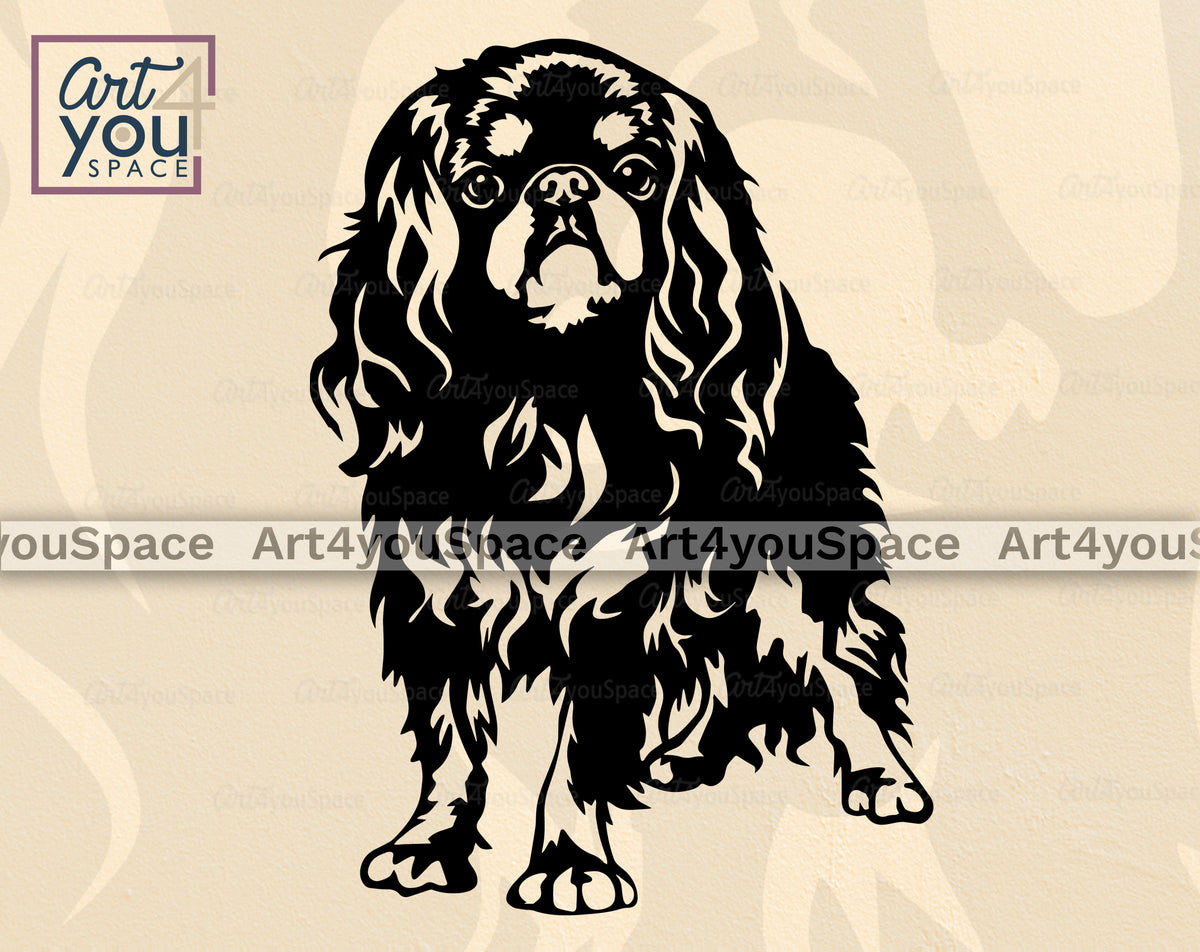 Buy English Toy Spaniel SVG, DXF, PNG – Art4youSpace